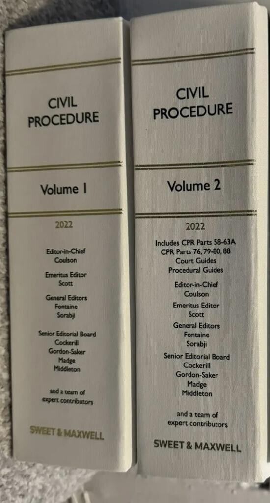 Civil Procedure 2022,The White Book Service volume 1 and 2 Full Set ...