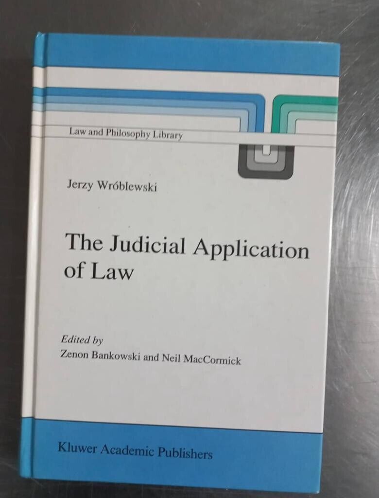 The Judicial Application Of Law - Law Book Sellers