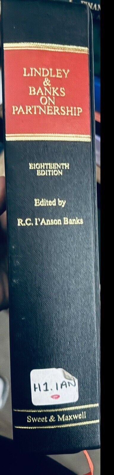 Lindley and Banks on Partnership 18th Edition, Law book - Law Book Sellers
